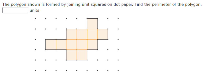 Solved The polygon shown is formed by joining unit squares | Chegg.com