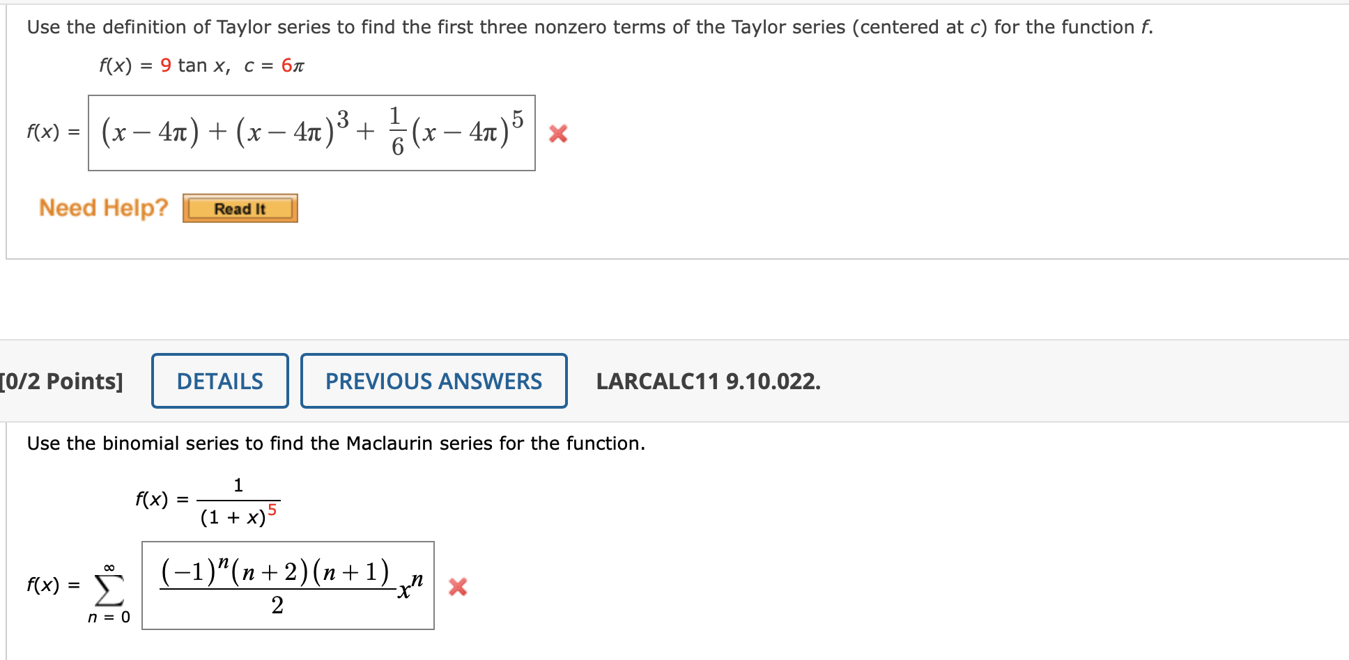Solved Use the definition of Taylor series to find the first | Chegg.com