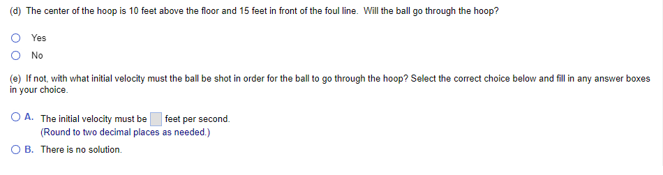 Solved If a basketball player shoots a foul shot, releasing | Chegg.com