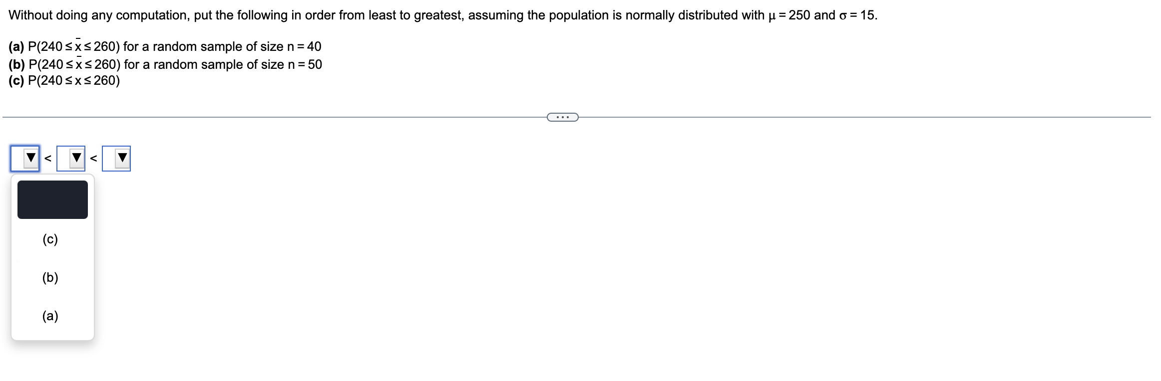 Solved Without doing any computation, put the following in | Chegg.com