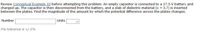Solved Review Conceptual Example 10 before attempting this | Chegg.com