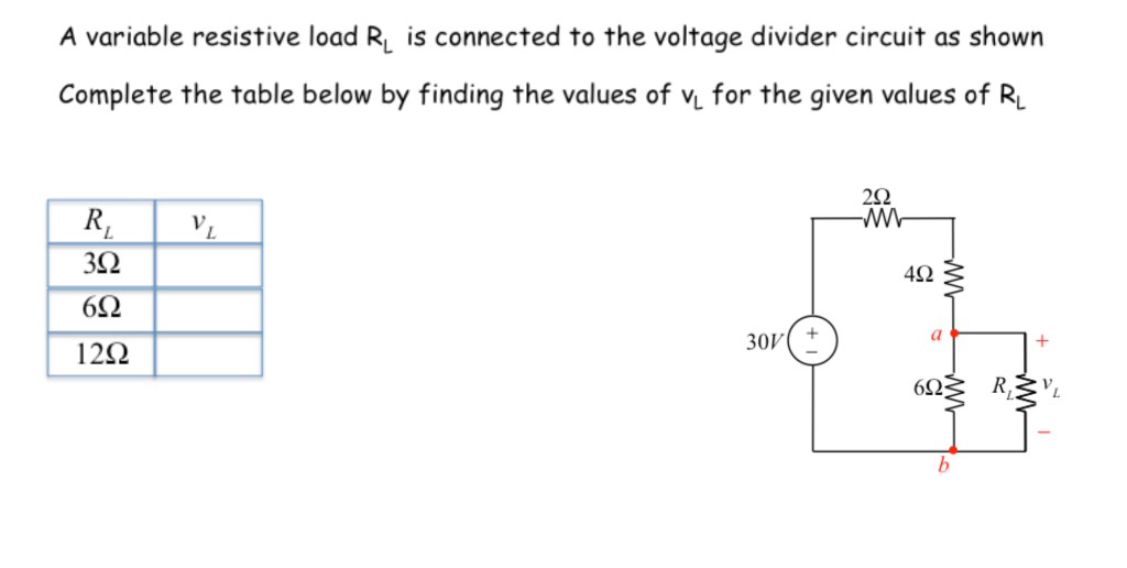 Solved A variable resistive load RL is connected to the | Chegg.com