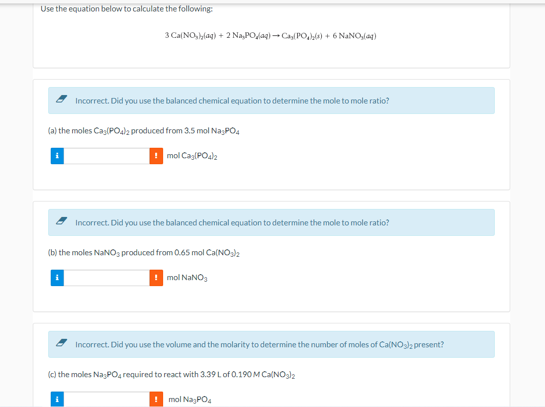 Solved Use the equation below to calculate the following: i | Chegg.com