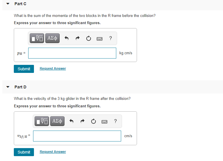Solved A single collision experiment is performed with two | Chegg.com