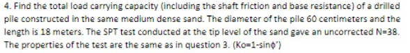 Solved 4. Find the total load carrying capacity (including | Chegg.com