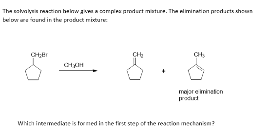 Solved The solvolysis reaction below gives a complex product | Chegg.com