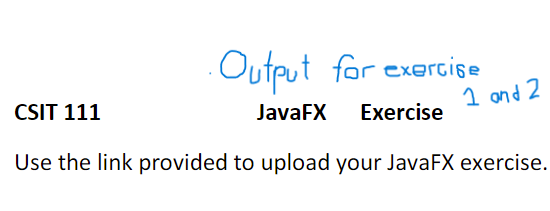 Solved Give Output For Exercises 1 And 2 On Javafx Need D 