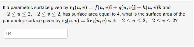 Solved If a parametric surface given by | Chegg.com