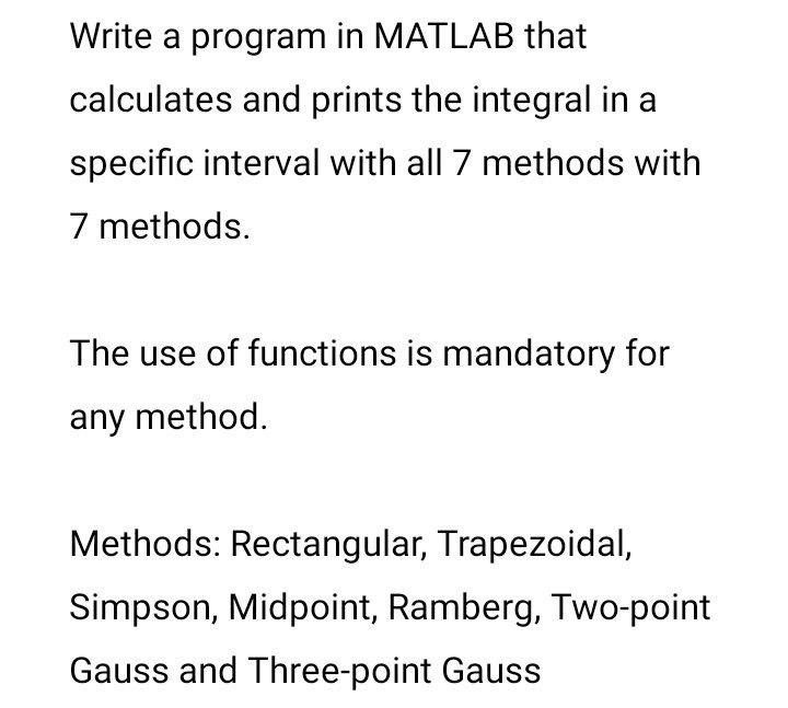 Write a program in MATLAB that calculates and prints | Chegg.com