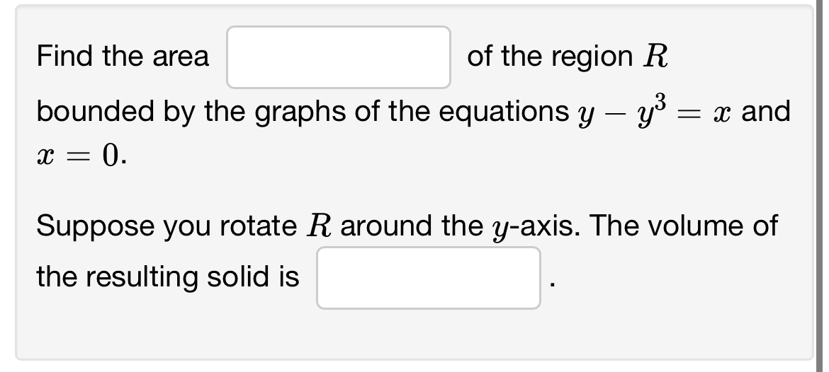 Solved Find the area of the region R bounded by the graphs | Chegg.com