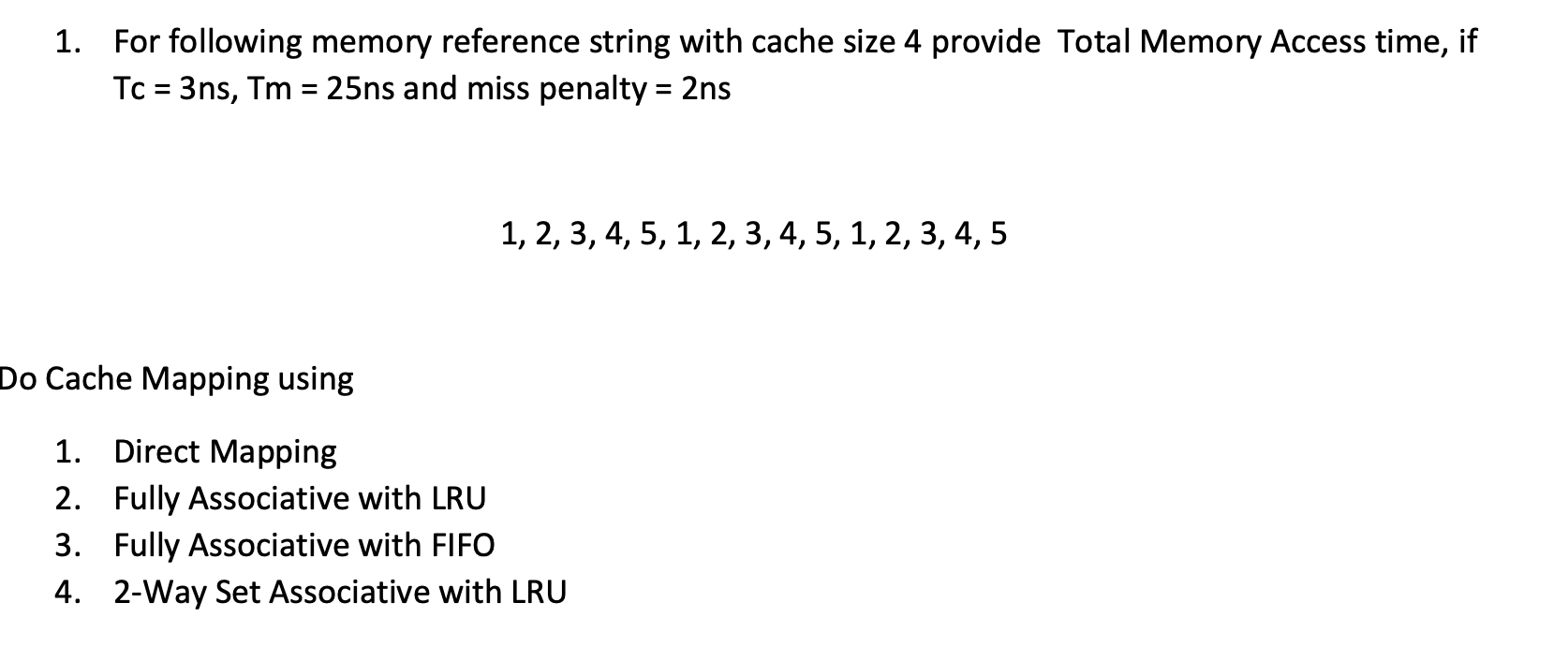 Solved I had an idea on how to do the different mappings and | Chegg.com
