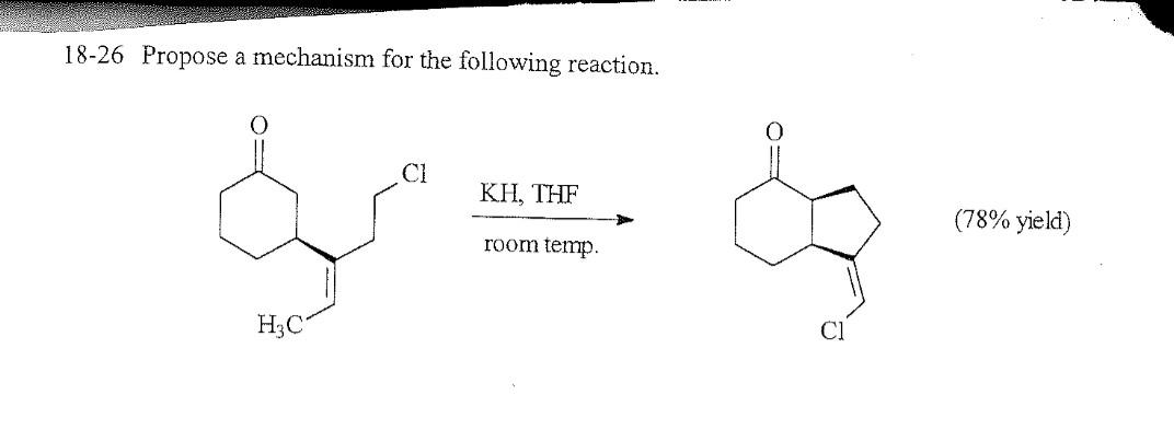 Solved 18-26 Propose a mechanism for the following reaction. | Chegg.com