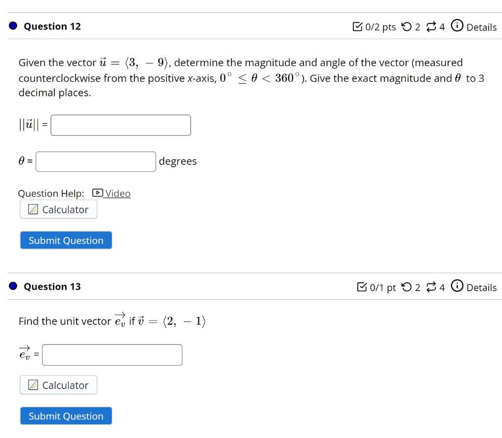 Solved The vector has initial point (1,17). The | Chegg.com