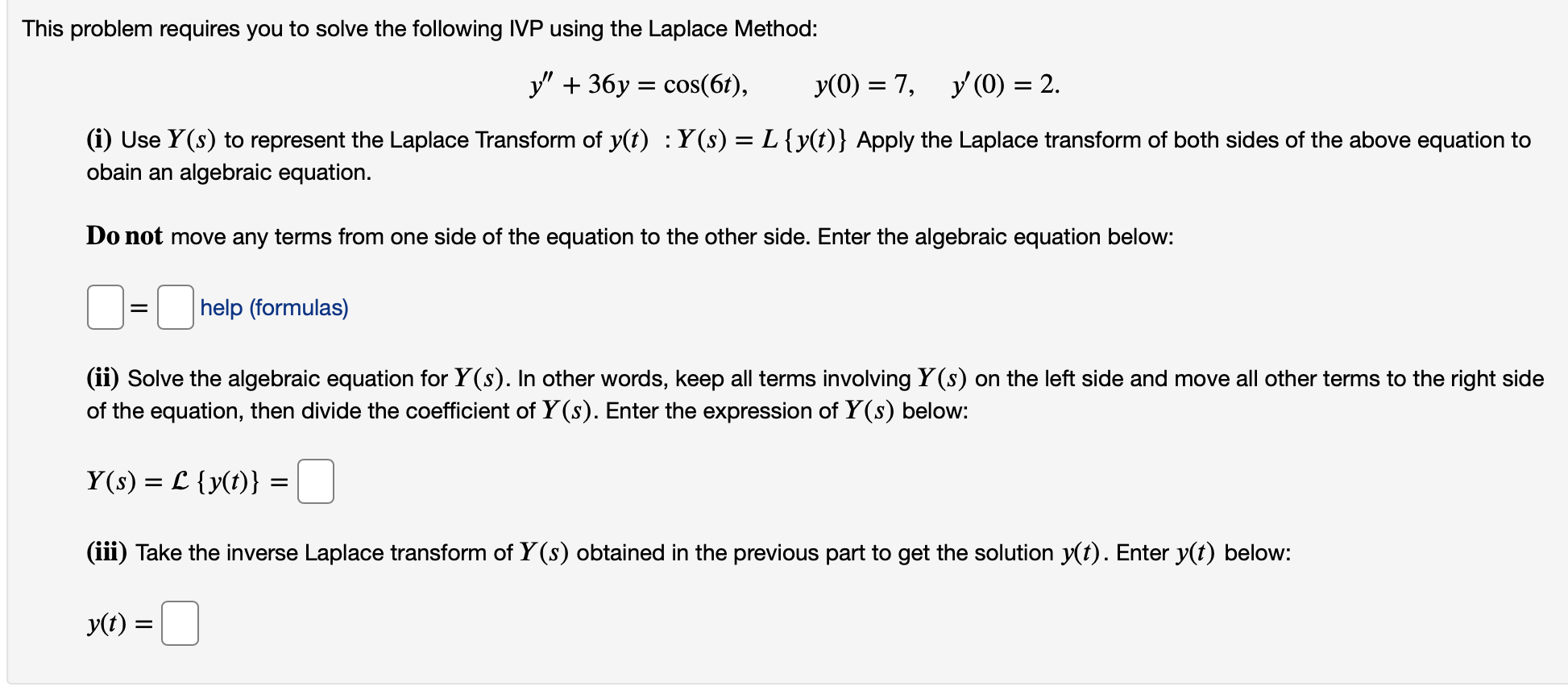 Solved This Problem Requires You To Solve The Following Ivp 6151