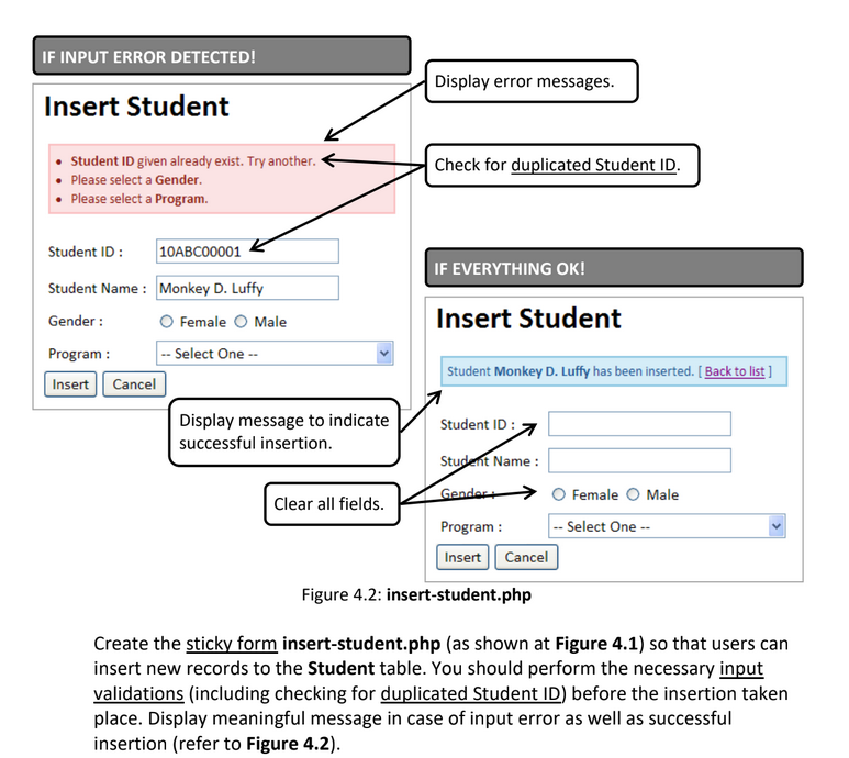 IF INPUT ERROR DETECTED! Display error messages. | Chegg.com