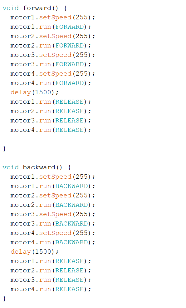 Solved THIS IS THE CODE FOR THE VOICE RECOGNITION ROBOT(1st | Chegg.com