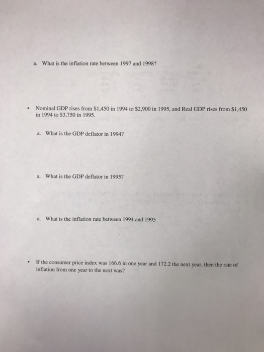 Solved Use the data below to answer the following | Chegg.com