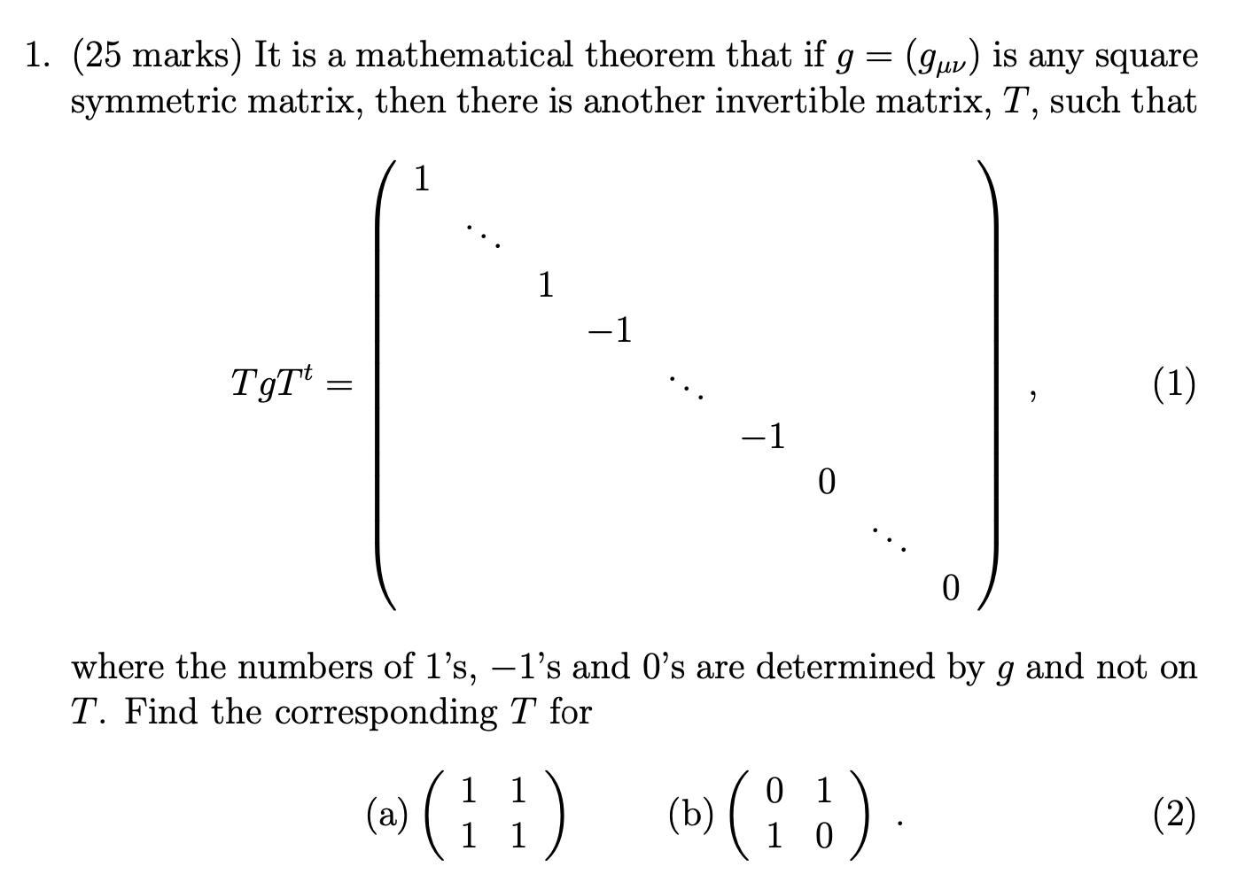 Solved where the numbers of 1 's, -1 's and 0 's are | Chegg.com