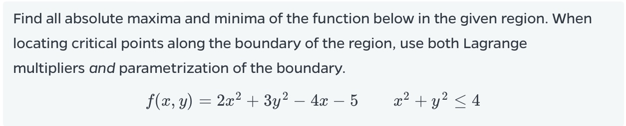 Solved Find all absolute maxima and minima of the function | Chegg.com