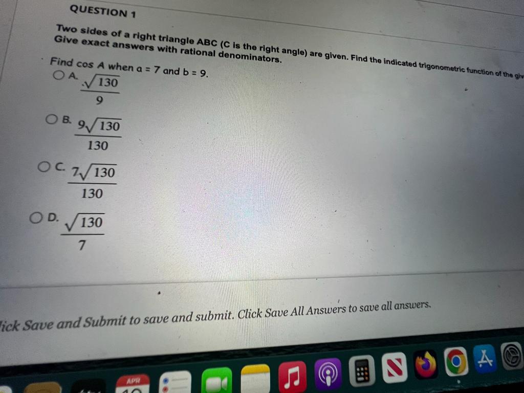 Solved Two sides of a right triangle ABC(C is the right | Chegg.com