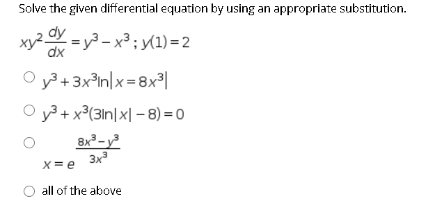 Solved Solve the given differential equation by using an | Chegg.com