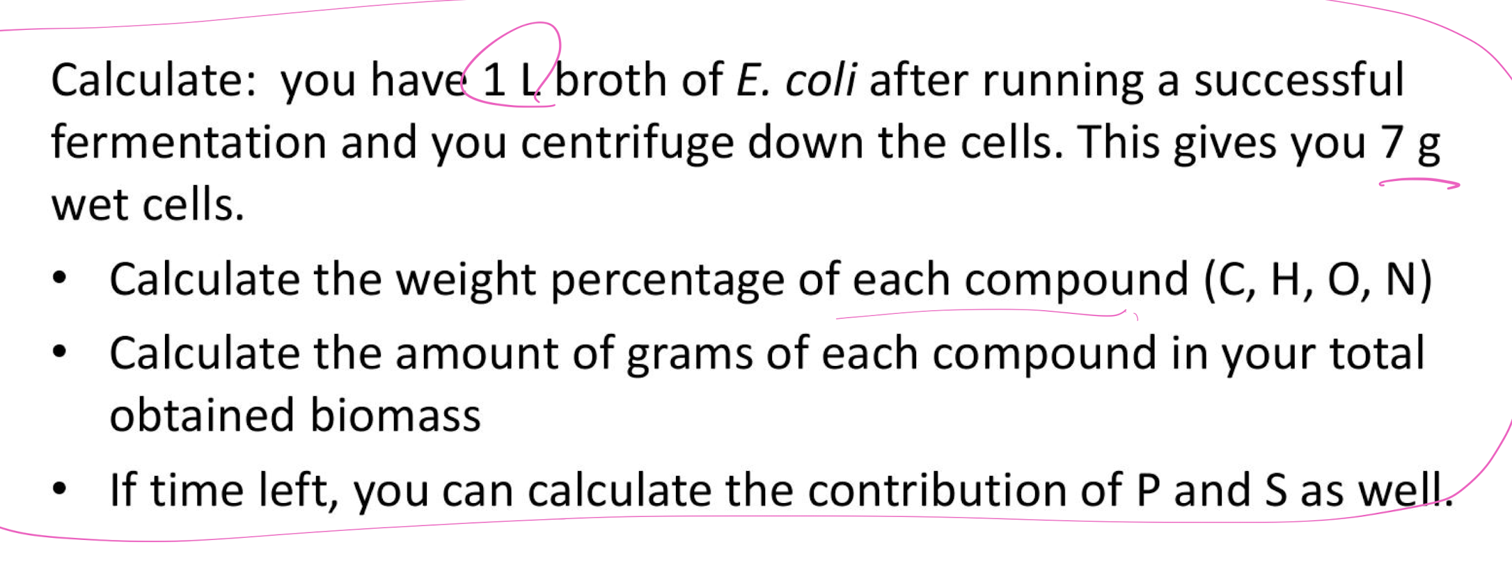 Solved Calculate: you have \\( 1 \\mathrm{~L} \\) broth of | Chegg.com