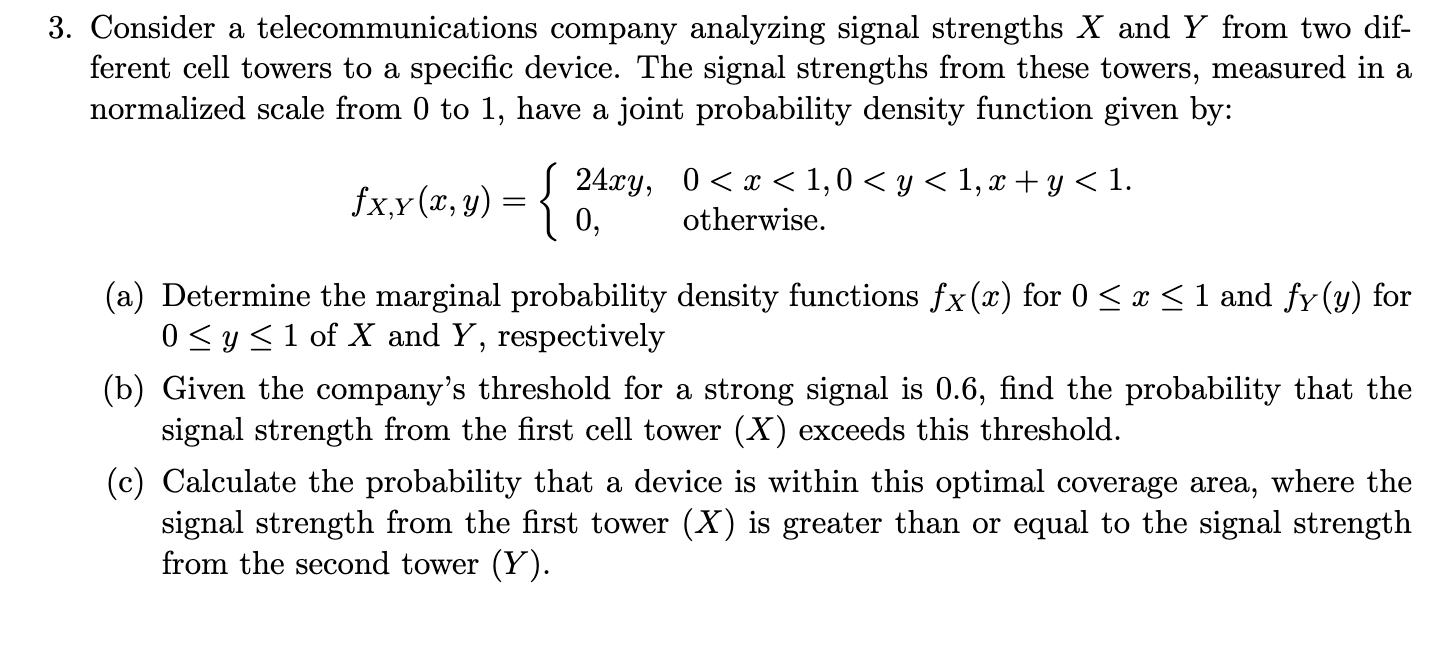 Solved Consider a telecommunications company analyzing | Chegg.com