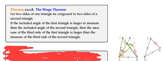 Solved Theorem 10.1.8. The Hinge Theorem Let two sides of | Chegg.com