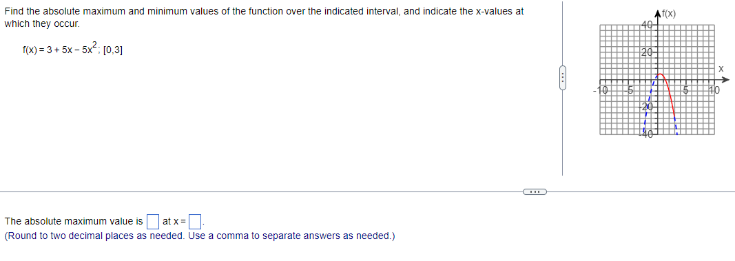 Solved Find the absolute maximum and minimum values of the | Chegg.com