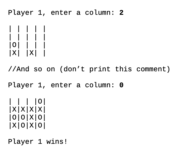 Solved Assignment 6C: Connect Four. Now that we've learned | Chegg.com