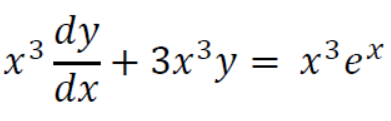 Solved x3dxdy+3x3y=x3ex | Chegg.com