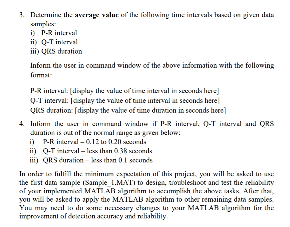 MATLAB ECG signal analyser. I cant provide the ecg | Chegg.com