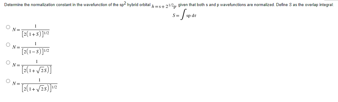 Solved Determine The Normalization Constant In The