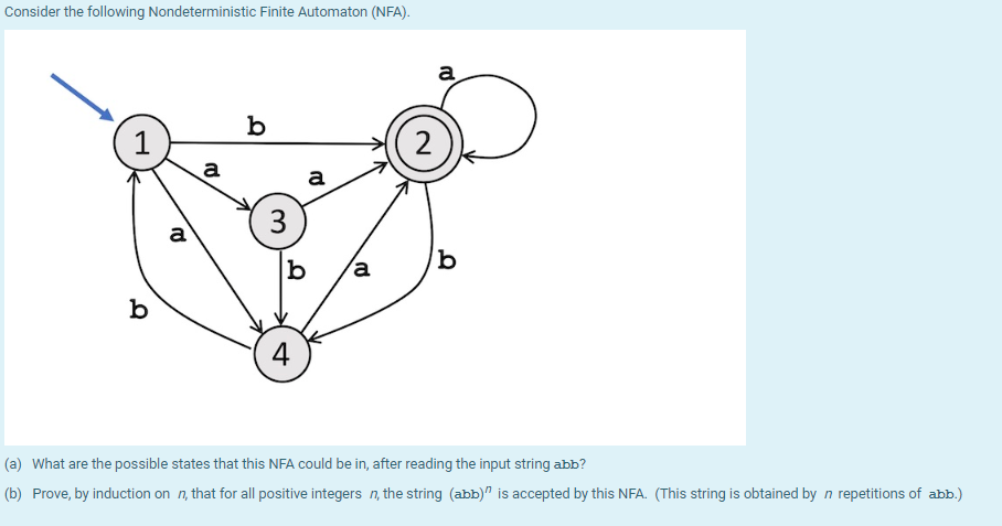 Solved Consider The Following Nondeterministic Finite