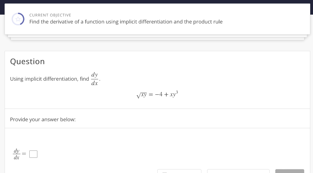 Solved CURRENT OBJECTIVE Find the derivative of a function | Chegg.com