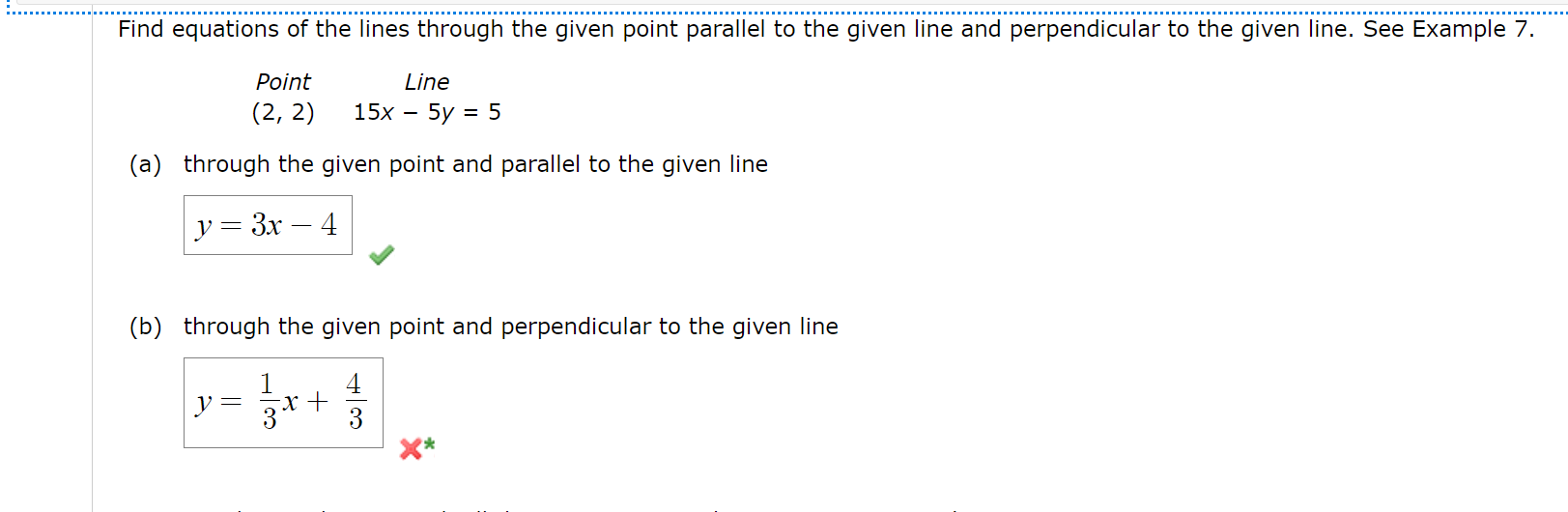 Solved Find equations of the lines through the given point | Chegg.com