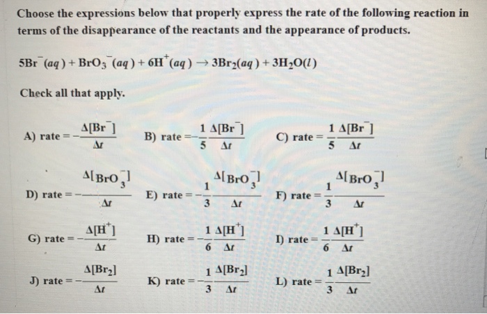 Solved Choose the expressions below that properly express | Chegg.com