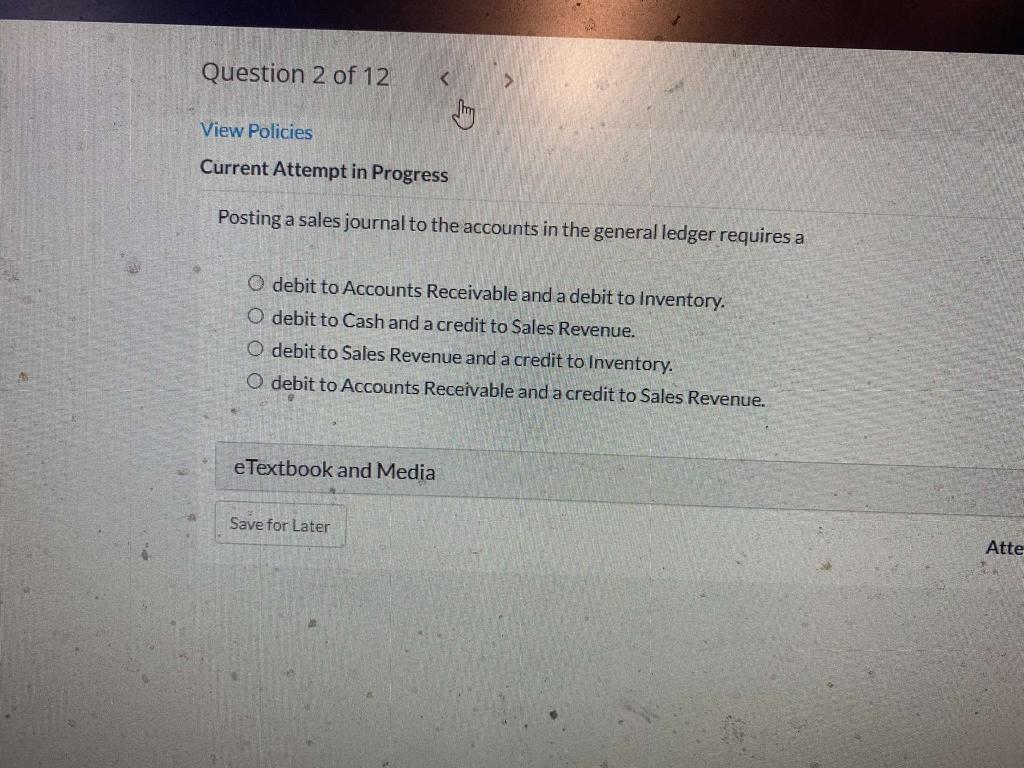 Solved Question 9 of 12 > View Policies Current Attempt in | Chegg.com