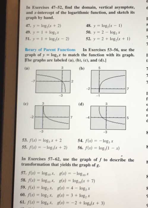 Solved In Exercises 47-52, find the domain, vertical | Chegg.com