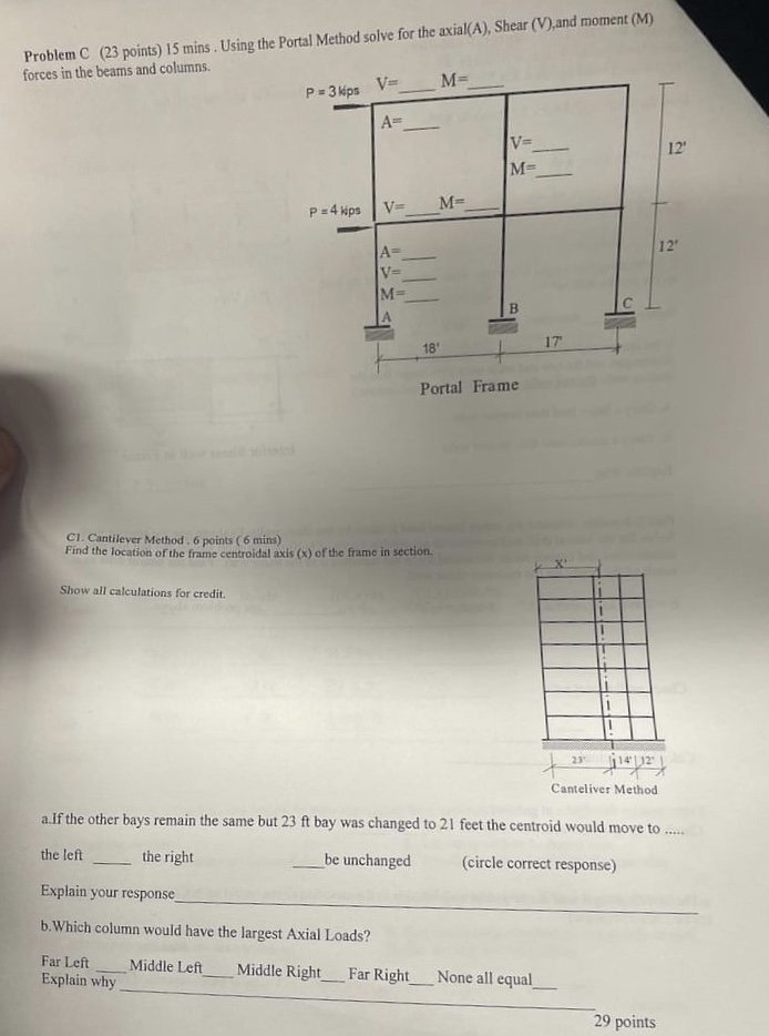 Solved Problem C (23 points) 15 mins. Using the Portal | Chegg.com