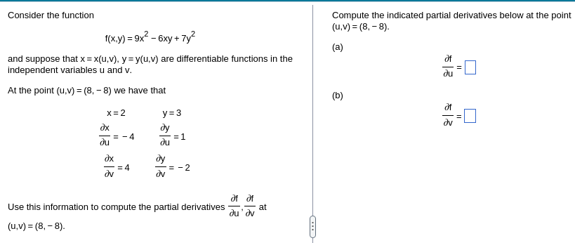 Solved Consider the function f(x,y)=9x2−6xy+7y2 and suppose | Chegg.com