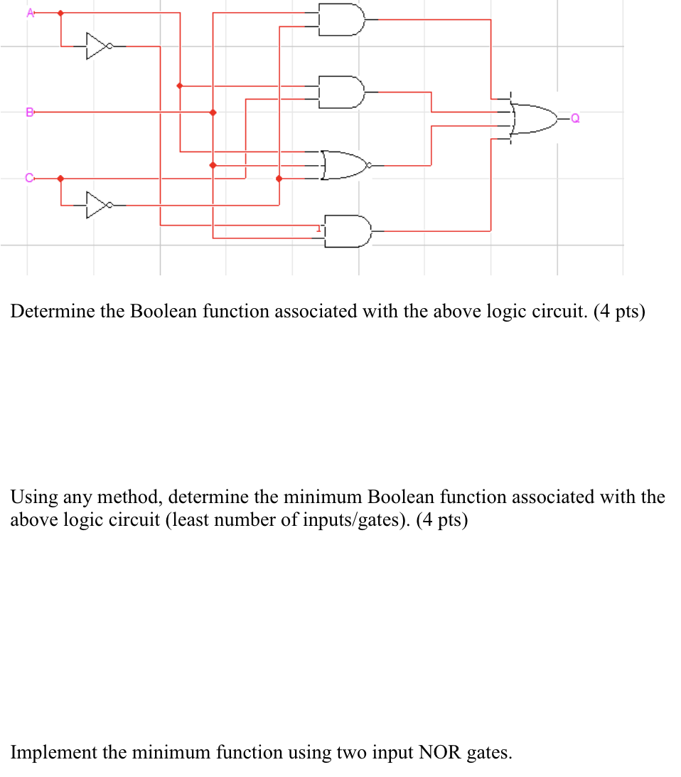Solved B Determine the Boolean function associated with the | Chegg.com