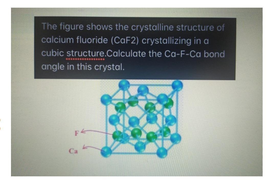 Solved The figure shows the crystalline structure of calcium | Chegg.com