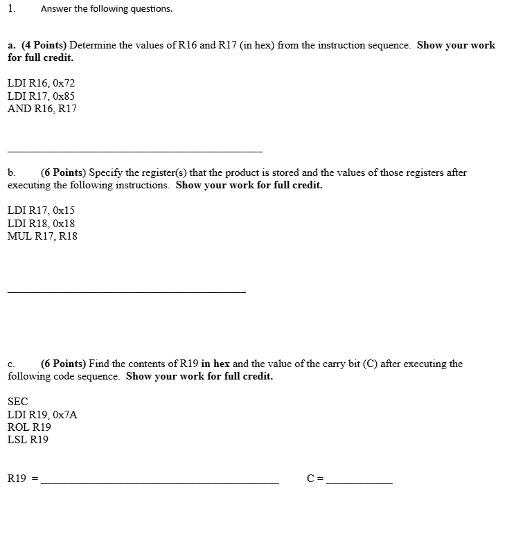 Solved a. (4 Points) Determine the values of R16 and R17 (in | Chegg.com