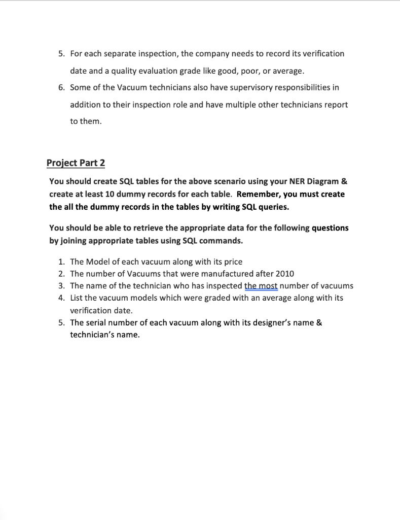 Solved CSE 3153 PROJECT FOR FALL SEMESTER Project Part 1 | Chegg.com