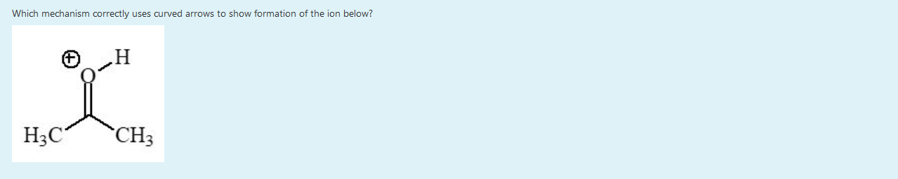 Solved Which mechanism correctly uses curved arrows to show | Chegg.com