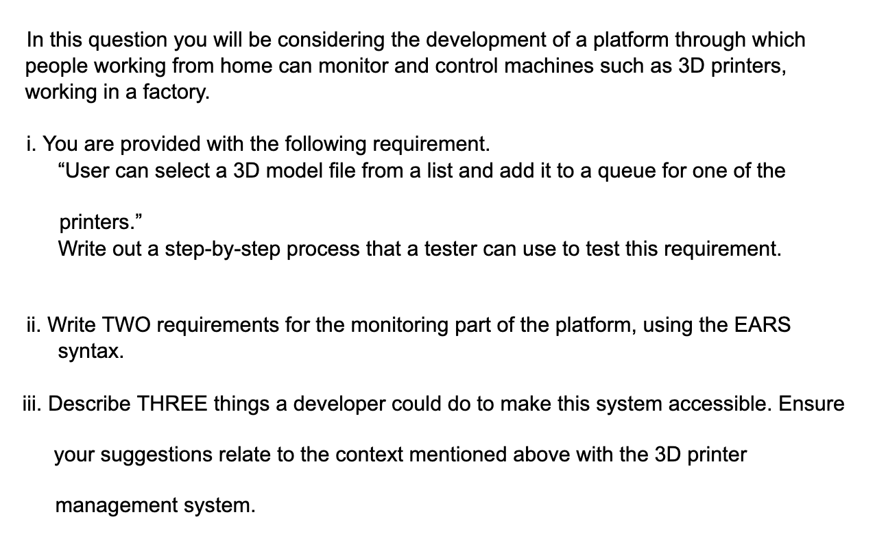 Solved In this question you will be considering the | Chegg.com
