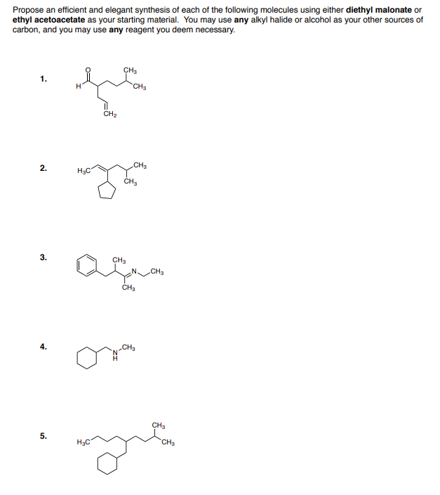 Solved Propose an efficient and elegant synthesis of each of | Chegg.com