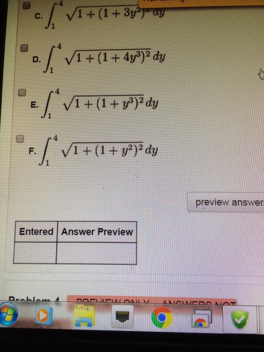Solved Problem 3. PREVIEW ONLY ANSWERS NOT RECORDED 1 point) | Chegg.com