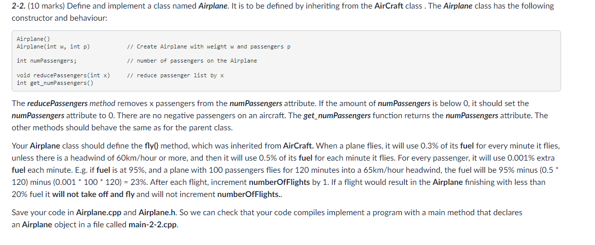 Solved 1-1. (15 marks) Define and implement a class named | Chegg.com